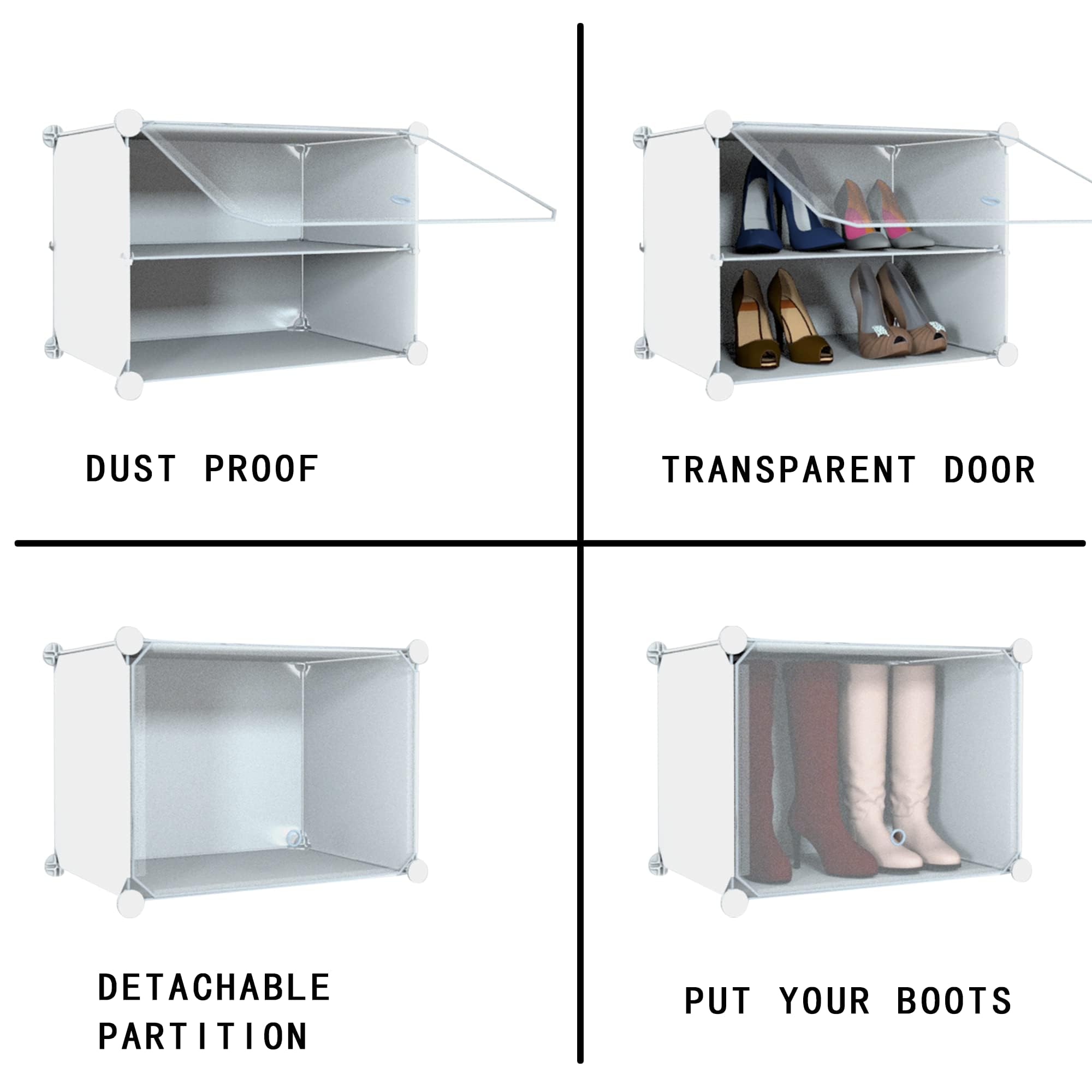 ThinkLink Electronic Shoe Rack Organizer Storage Cabinet With Door ...