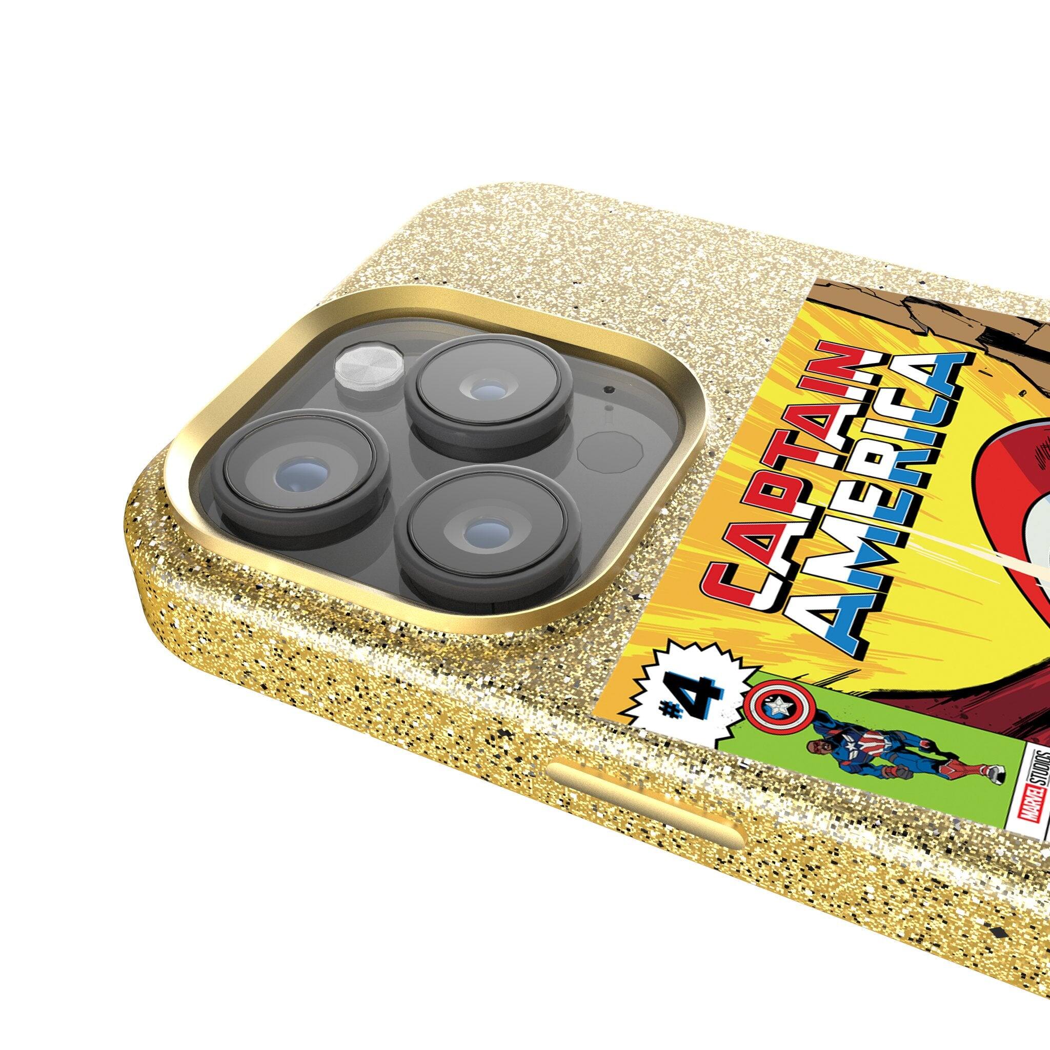 Keyscaper Marvel Classic Cover Gold Bling Phone Case Apple iPhone 16 ...