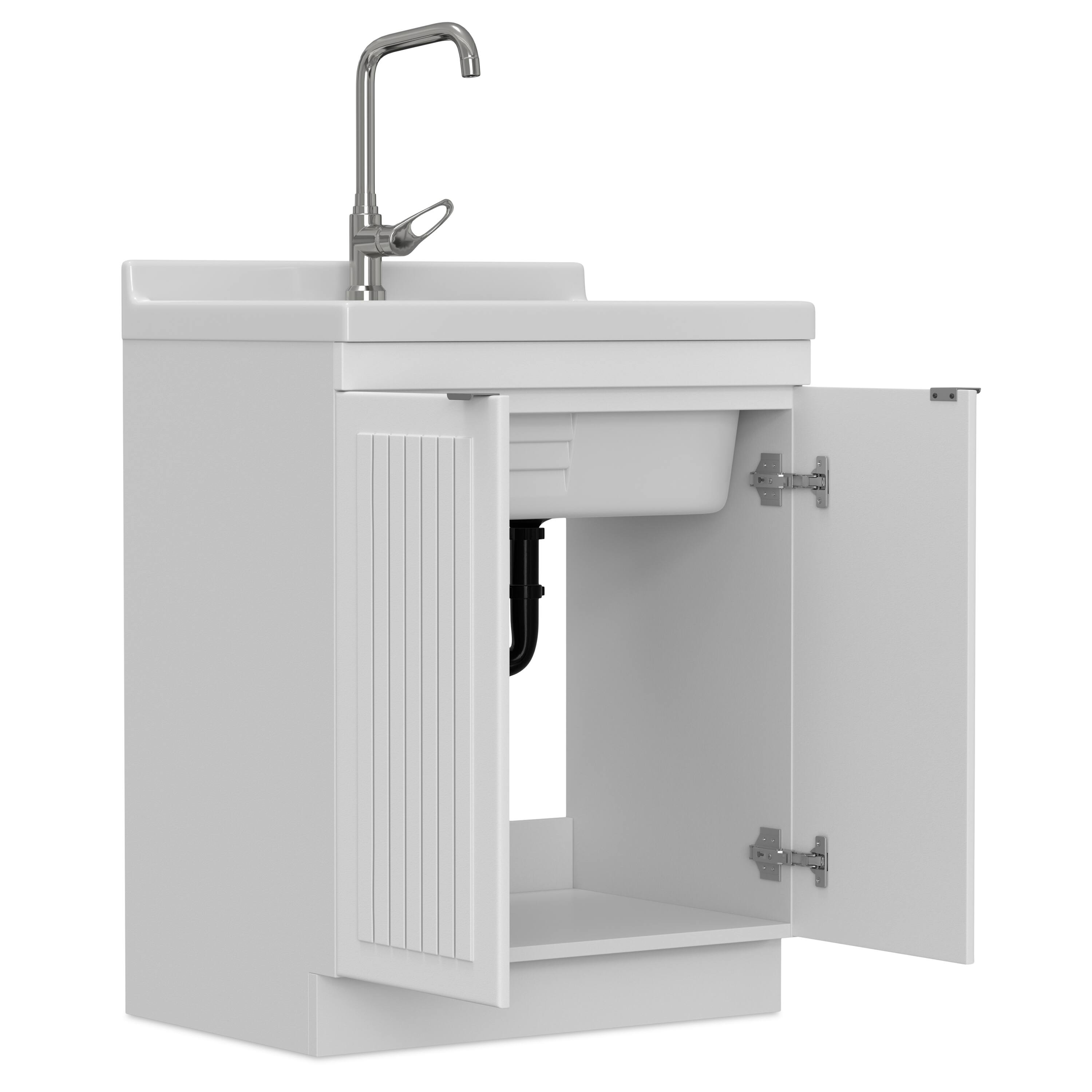 Murphy All In One 28 inch Laundry Utility Sink and Cabinet AXCLDYMUR28 ...