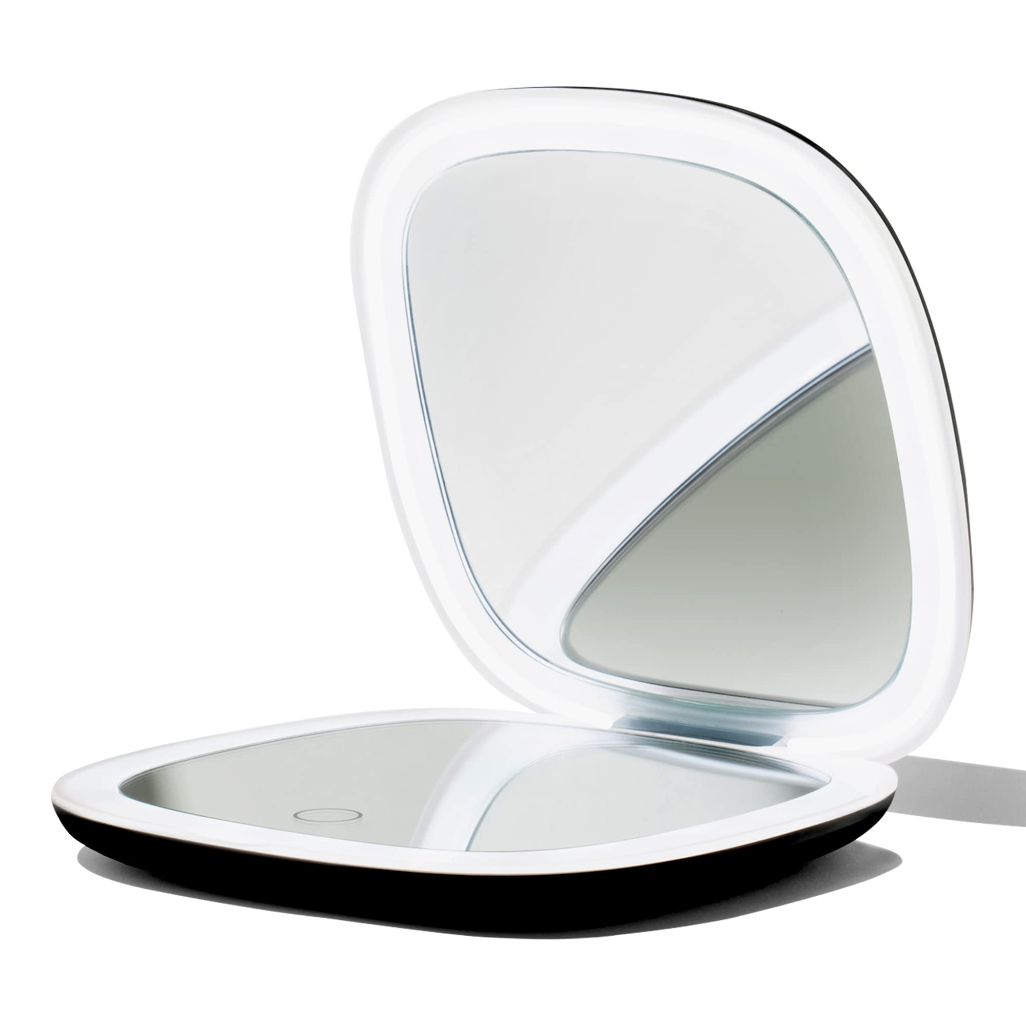 METALTON Pocket Makeup Mirror With Lights Magnification Moda Mini Light ...