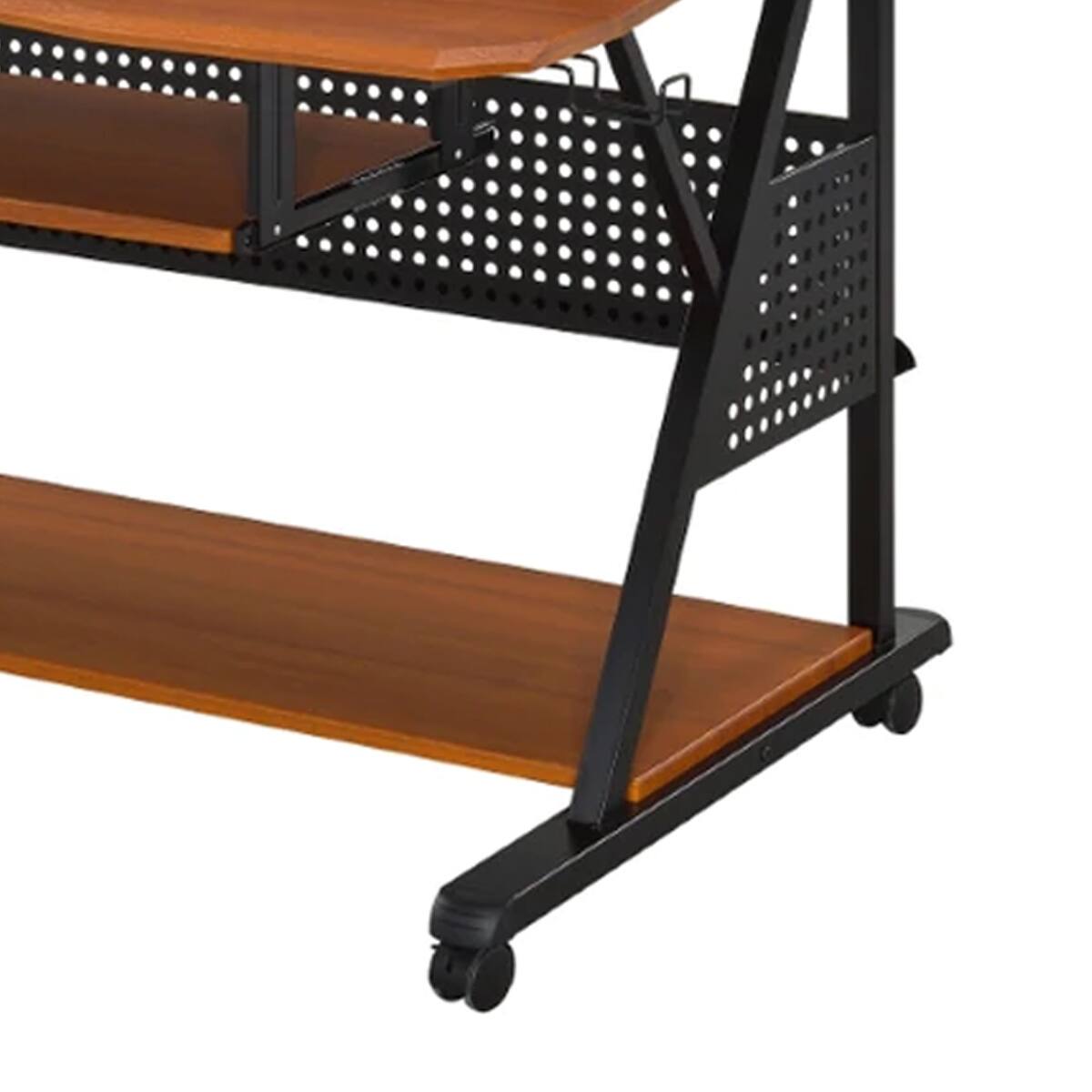 Manhattan Lane Gia 67 Inch Wood Music Desk Studio Station, Keyboard ...