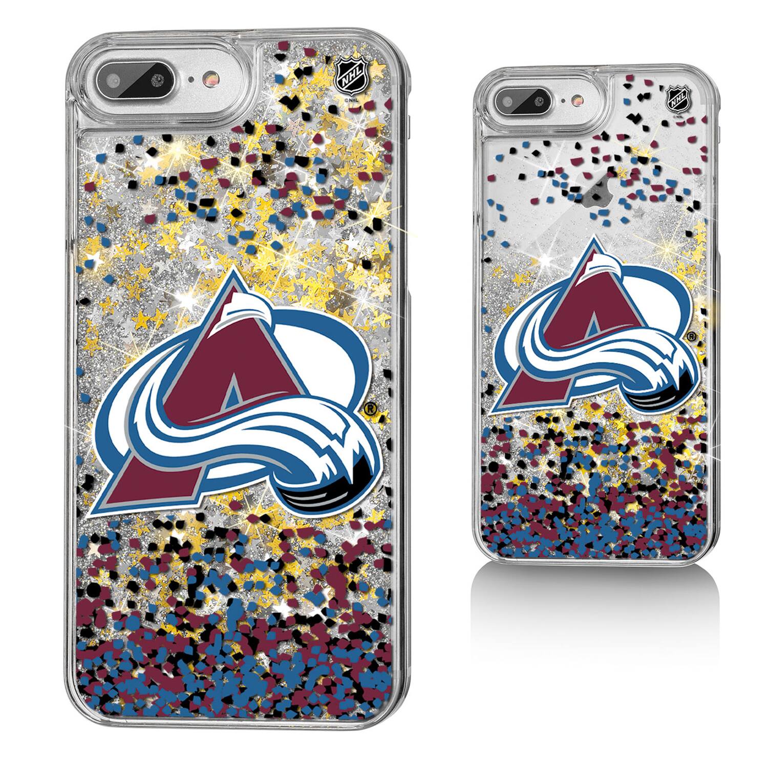 Keyscaper NHL Colorado Avalanche iPhone Confetti Glitter Case 15 Pro ...