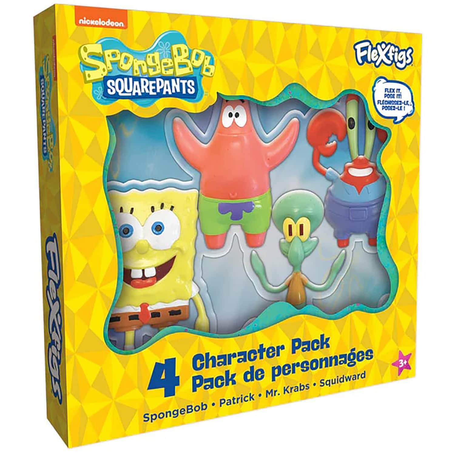Best Buy: TCG Toys FleXfigs: SpongeBob Square Pants 4 Character Pack ...