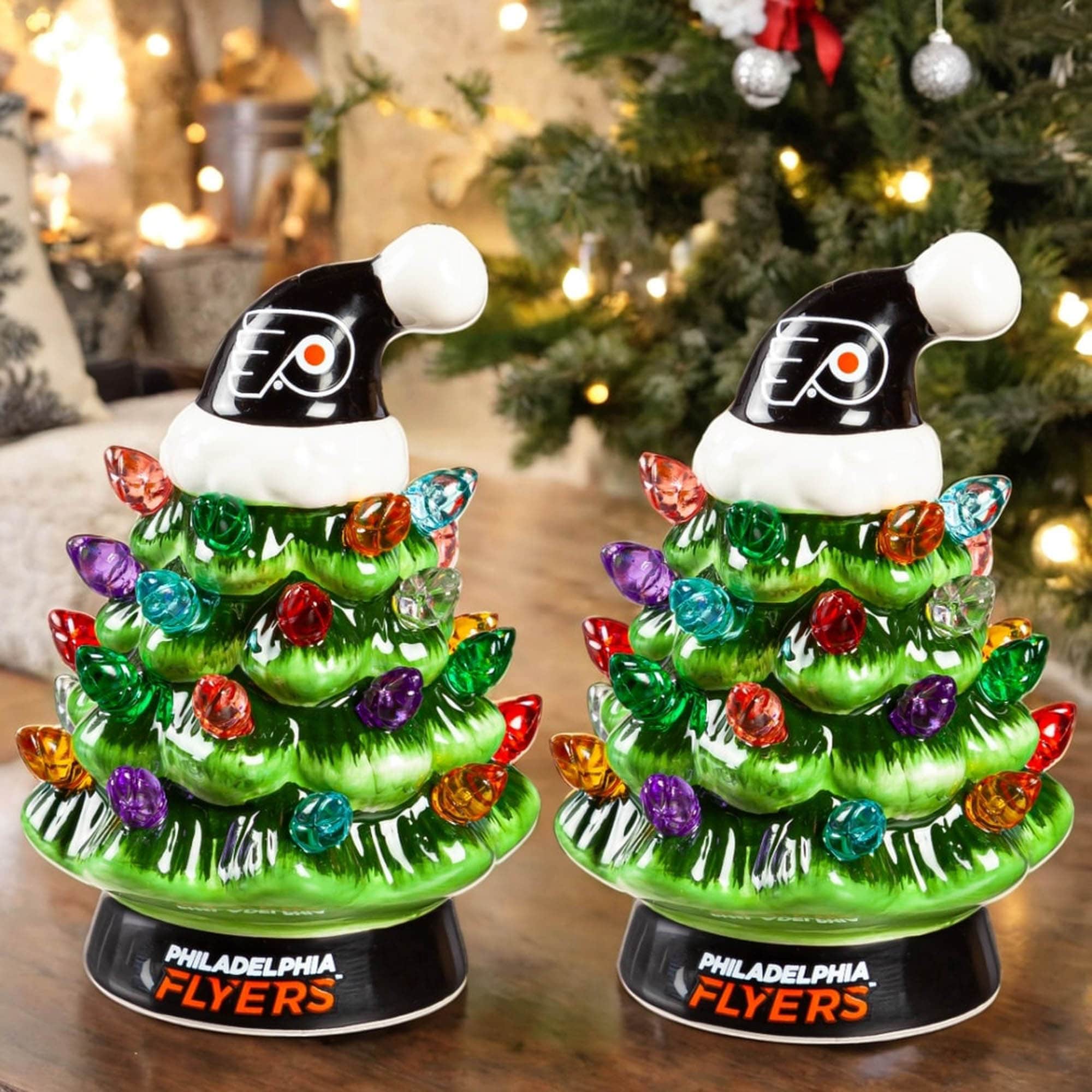Evergreen Enterprises Philadelphia Flyers 2 Pack 4" Ceramic LED ...