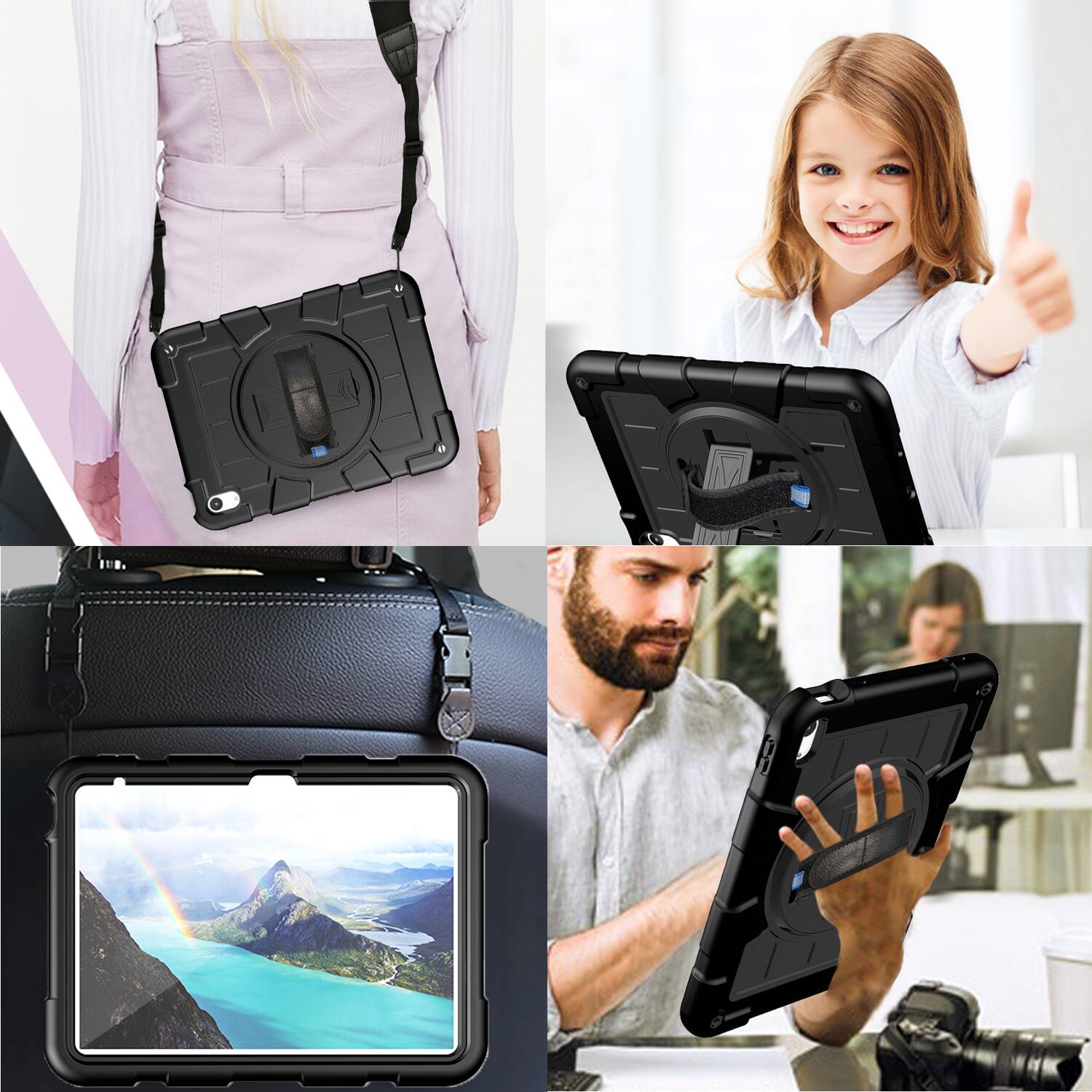 Dteck Heavy Duty Rugged Case for Apple iPad (A16) 11" 2025 & iPad 10.9 ...