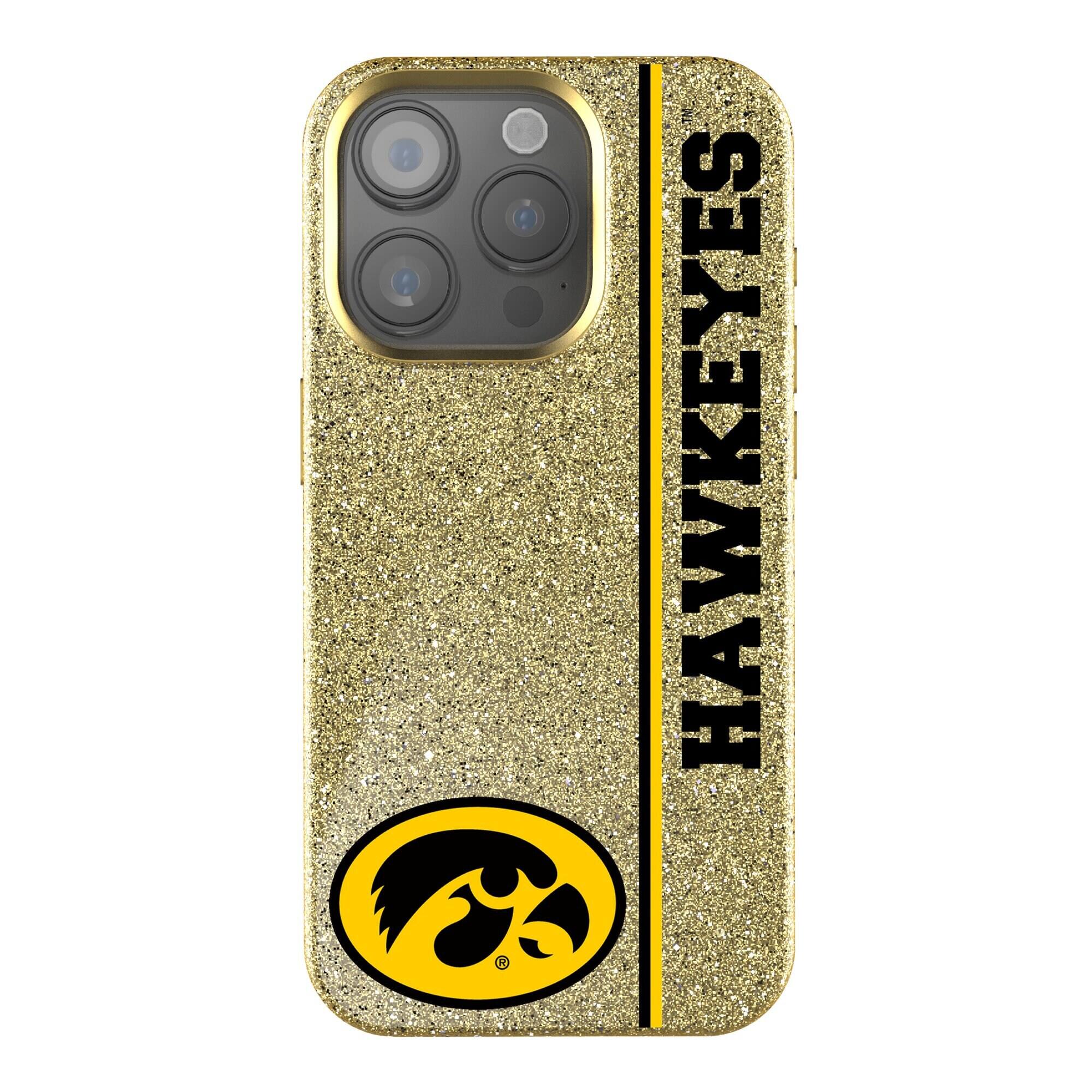Keyscaper NCAA Iowa Hawkeyes iPhone Bling Case 14 Pro Max Gold ...
