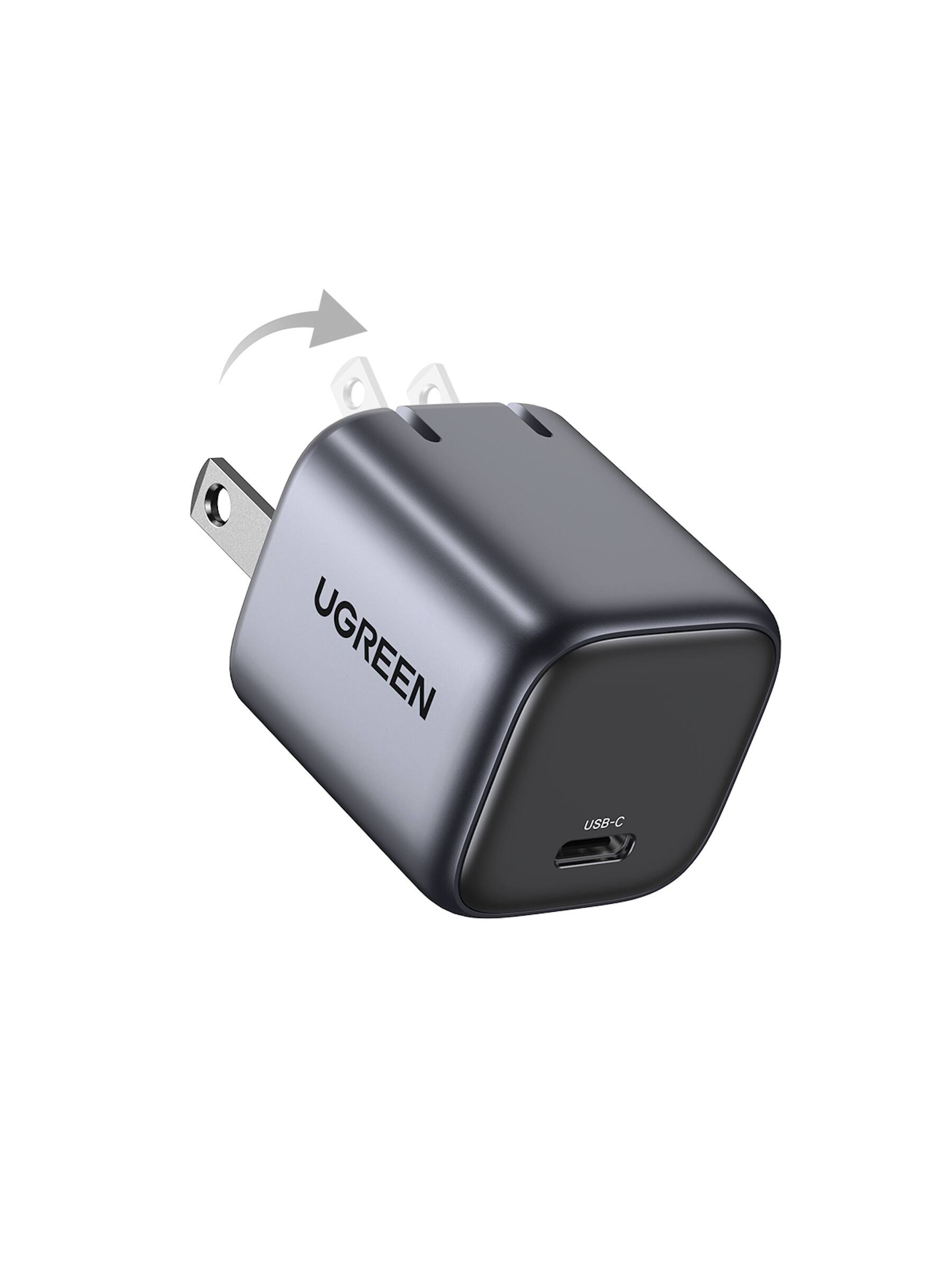 UGREEN Nexode 30W USB C Charger, Compact Foldable GaN Charger for ...