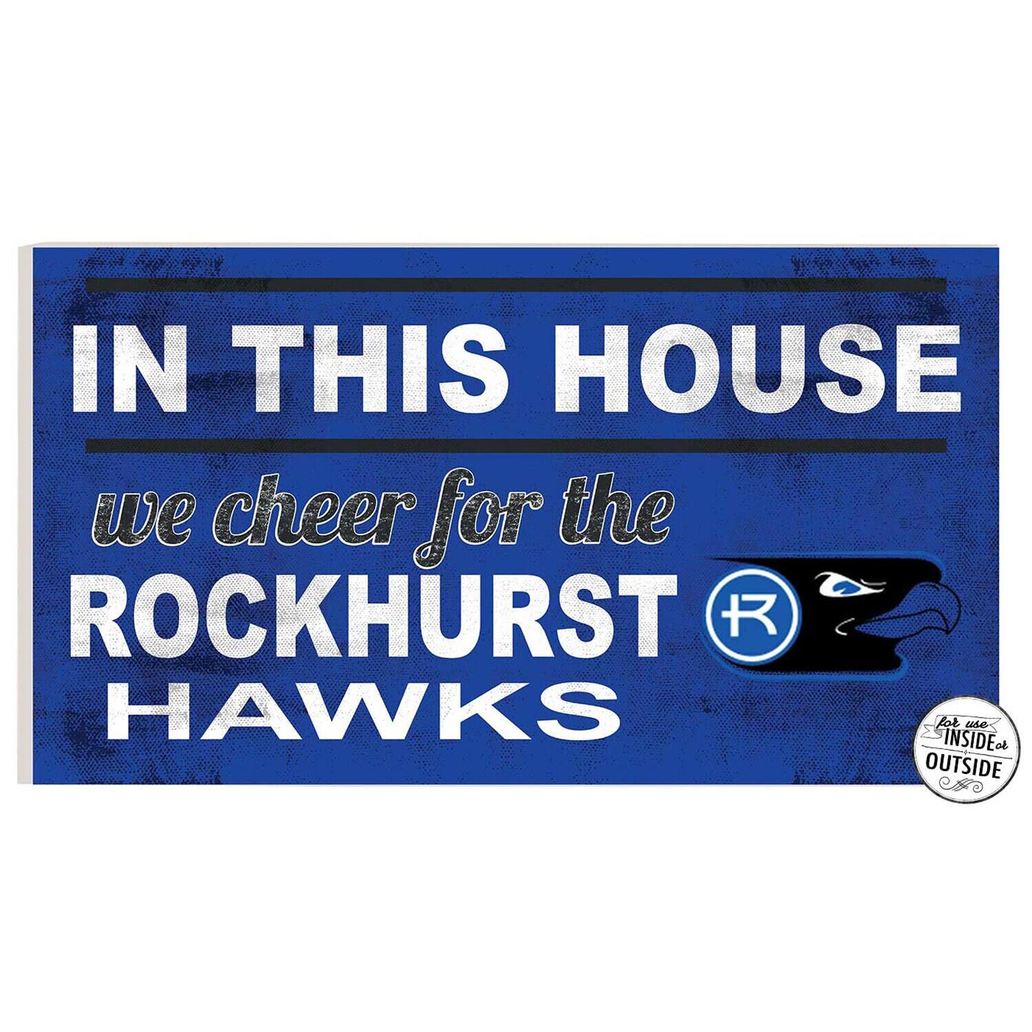 Jardine Rockhurst Hawks 11" x 20" Indoor/Outdoor In This House Sign ...