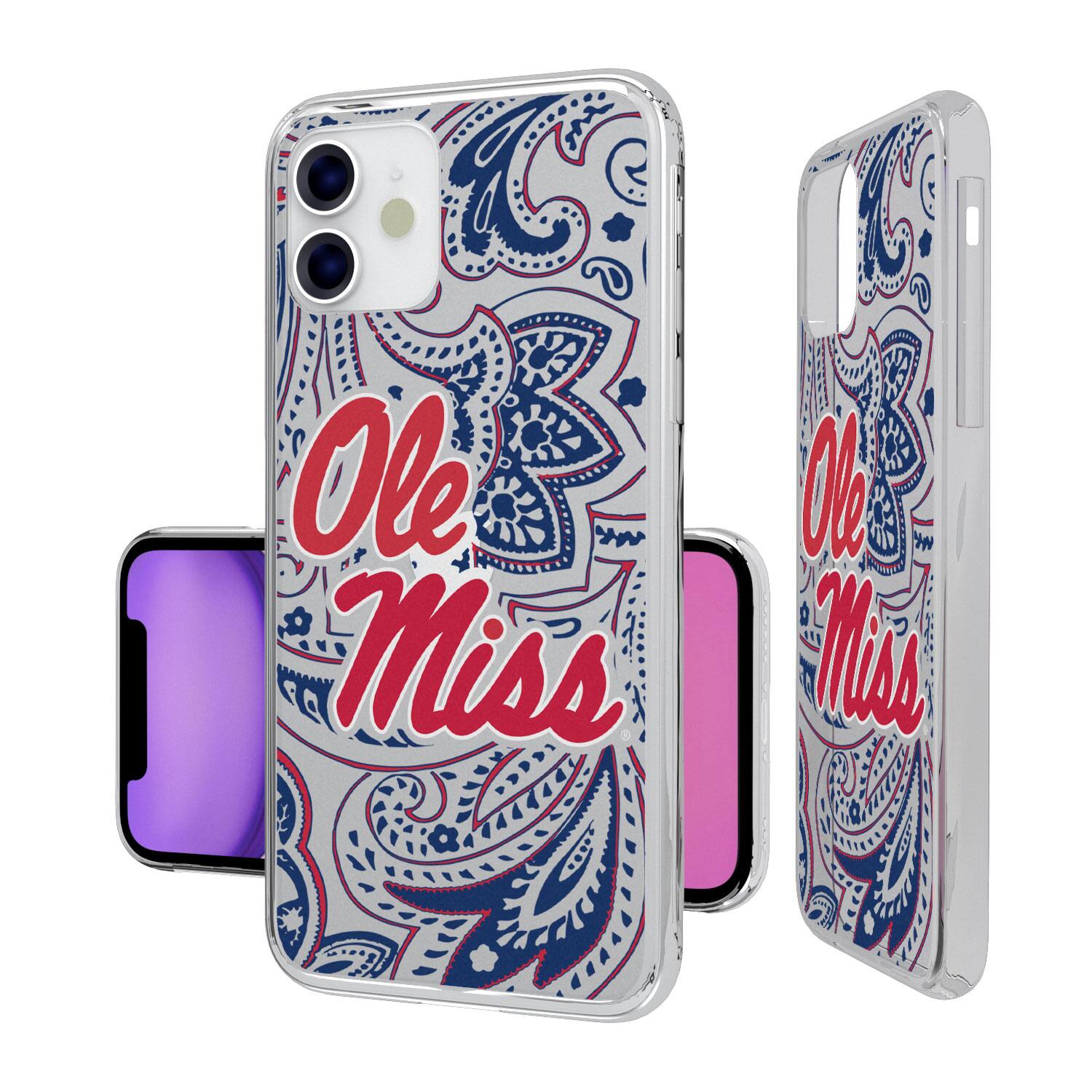 Keyscaper NCAA Ole Miss Rebels iPhone Paisley Design Clear Case 12 mini ...