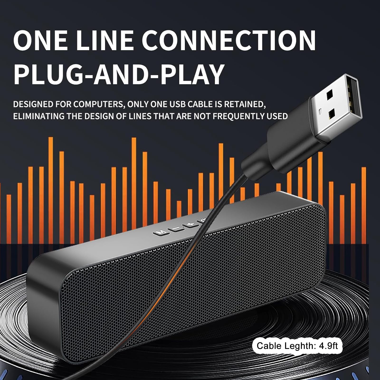 Cozy Serene Usb Usb Computer Speakers Pc For Desktop Stereo Sound ...