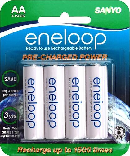 Best Buy: eneloop Rechargeable AA Batteries (4-Pack) SEC-HR3U4BPN