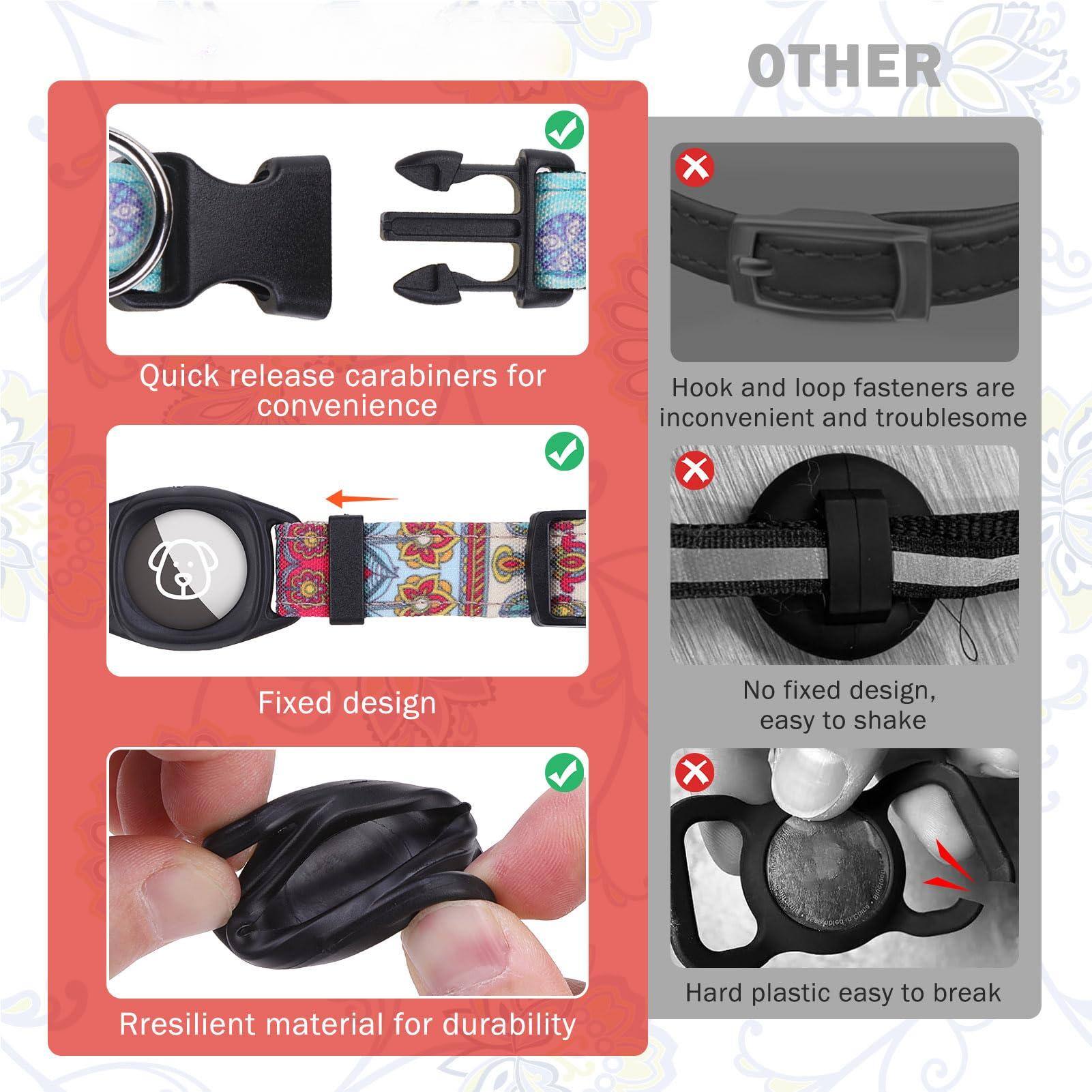 Leash Valley Refurbished Excellent Airtag Dog Collar For Dogs With ...