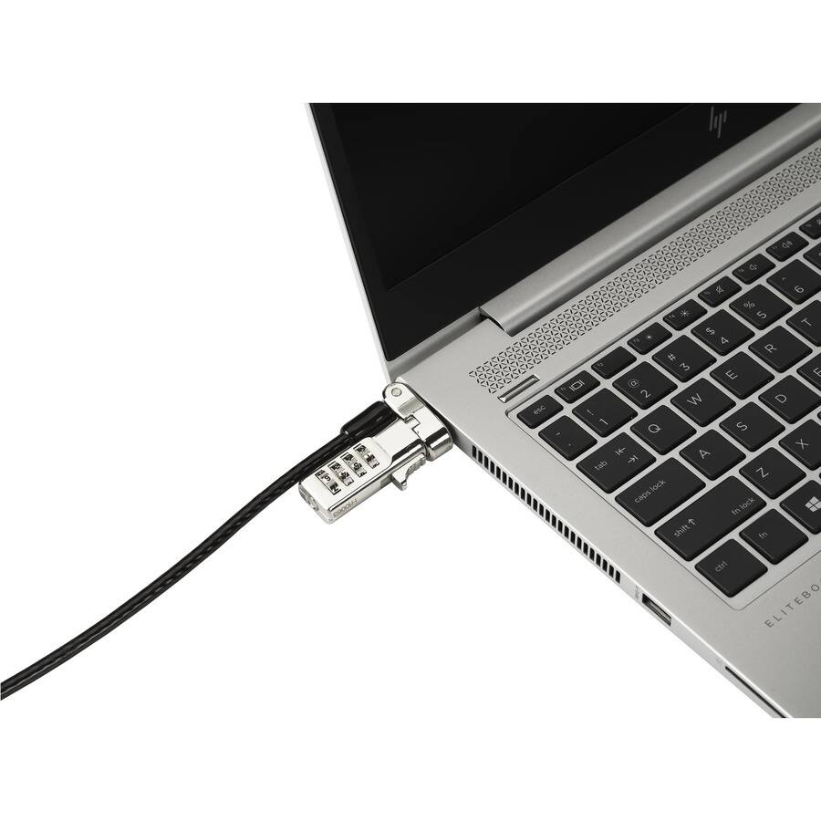 Kensington 3 in 1 Combination Serialized Laptop Lock 6 ft Cable Preset ...