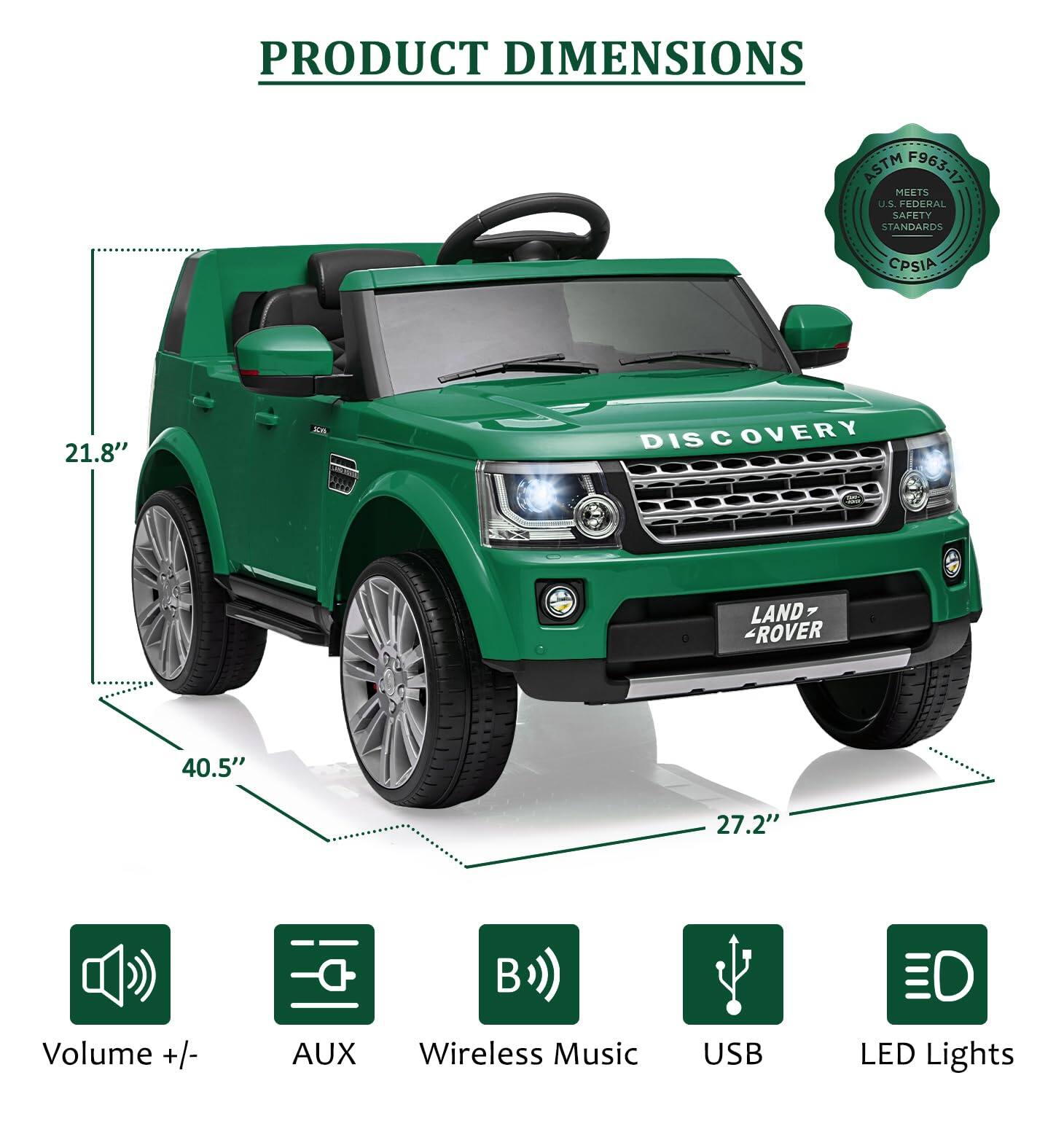 GARVEE Ride On Toys for Toddlers 3 8, 12V Kids Ride On Car with Shock ...