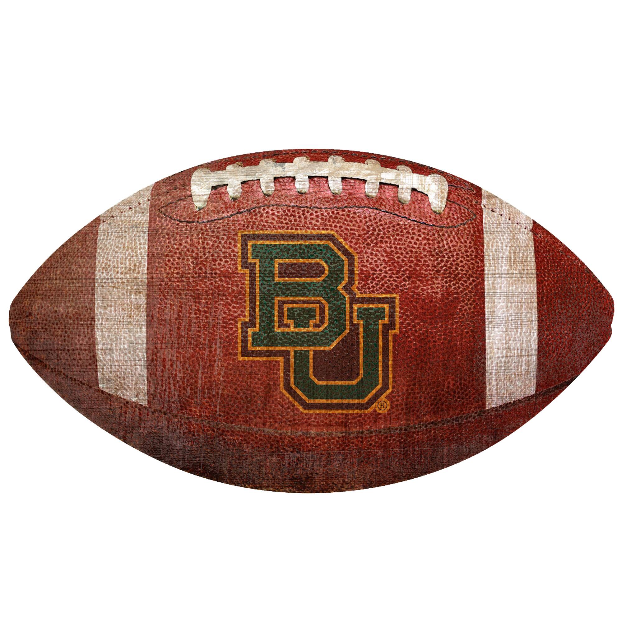 Fan Creations Baylor Bears 12'' Football Sign Multicolor 3474942 - Best Buy