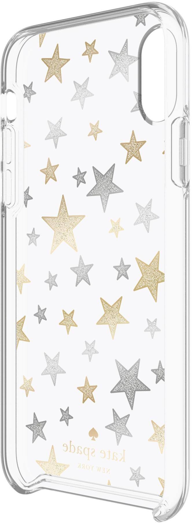 Best Buy: kate spade new york Case for Apple® iPhone® X Silver/gold ...