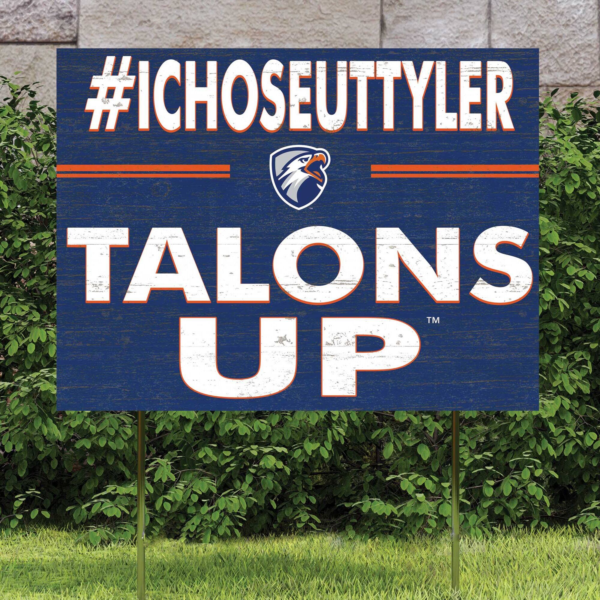 Jardine Texas Tyler Patriots 18" x 24" Yard Sign Navy 200092199 - Best Buy