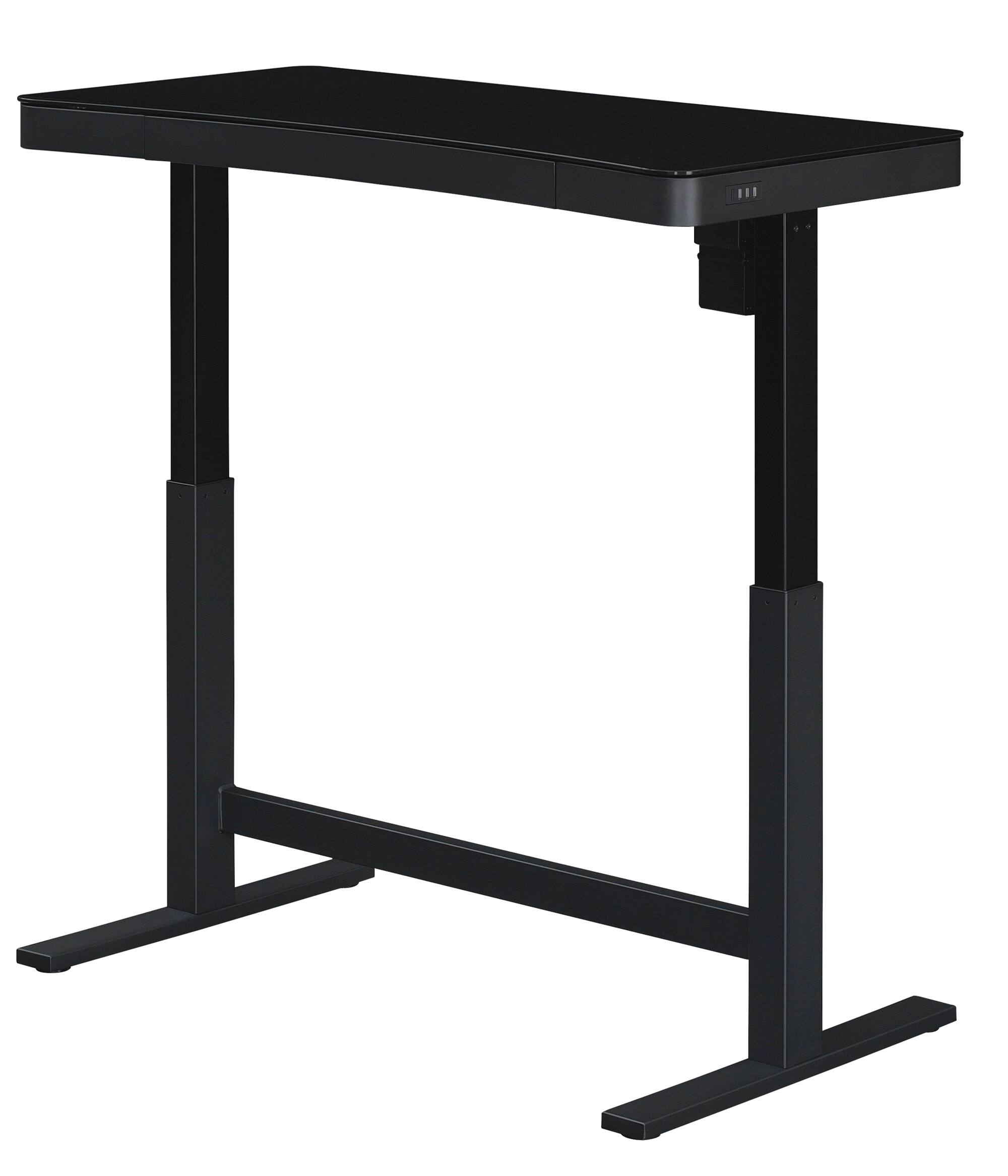 Best Buy Twin Star Home Ashford Adjustable Height Standing Desk Black ODP10556 48D913