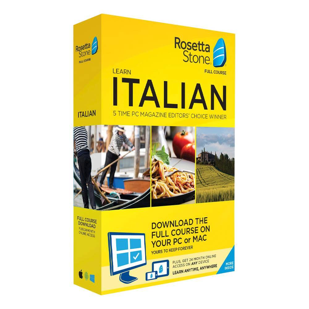 Rosetta Stone Italian Full Course Online Subscription with Download (2 ...