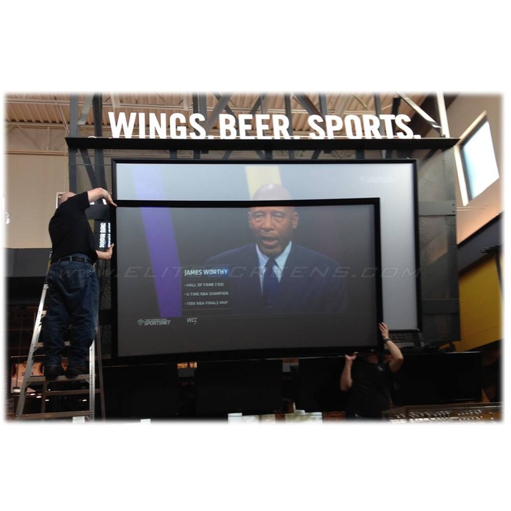 Best Buy: Elite Screens EzFrame CineGrey 5D 180" Projector Screen Black ...