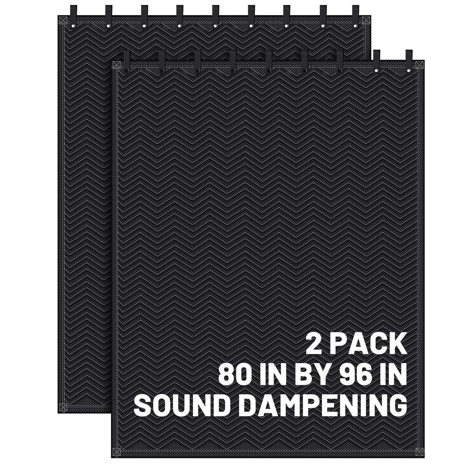 Interiors Paradigms - 2 Sound Dampening Blanket Soundproof Grommeted ...
