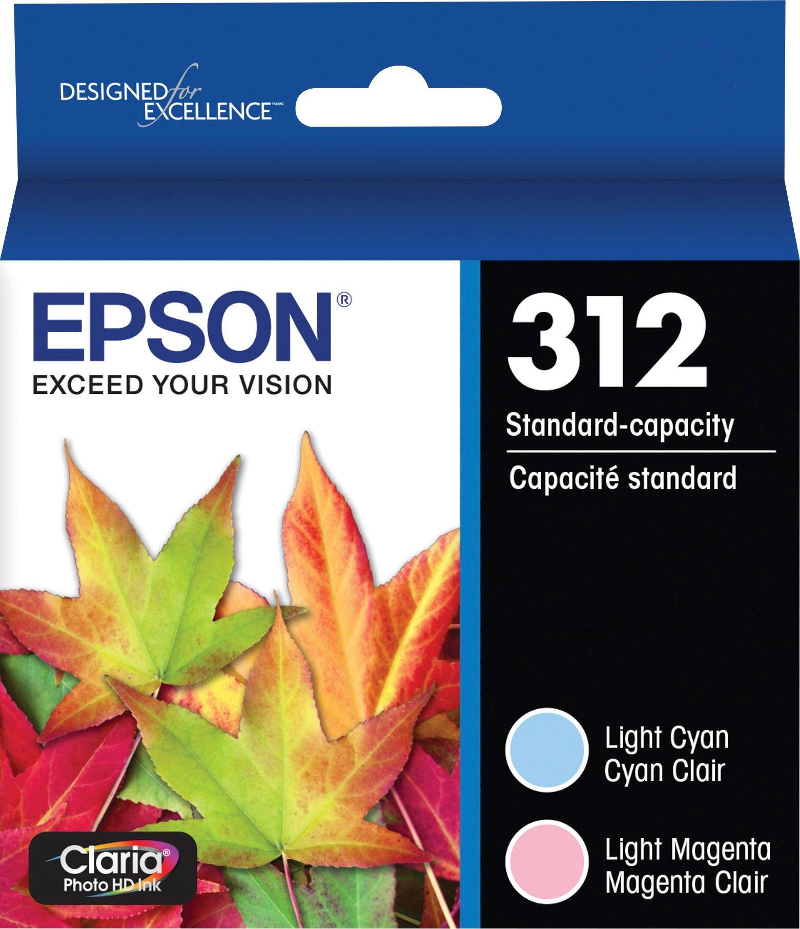 Best Buy: Epson 312 2-Pack Ink Cartridges Light Cyan/Light Magenta ...