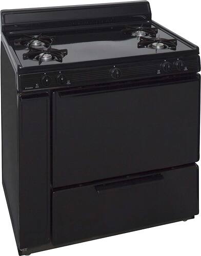 Best Buy: Premier 36" Freestanding Gas Range Black BLK100BP