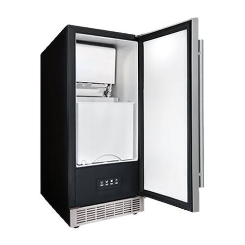 Best Buy: Silhouette Professional 15" 32-Lb. Built-In Icemaker Silver ...