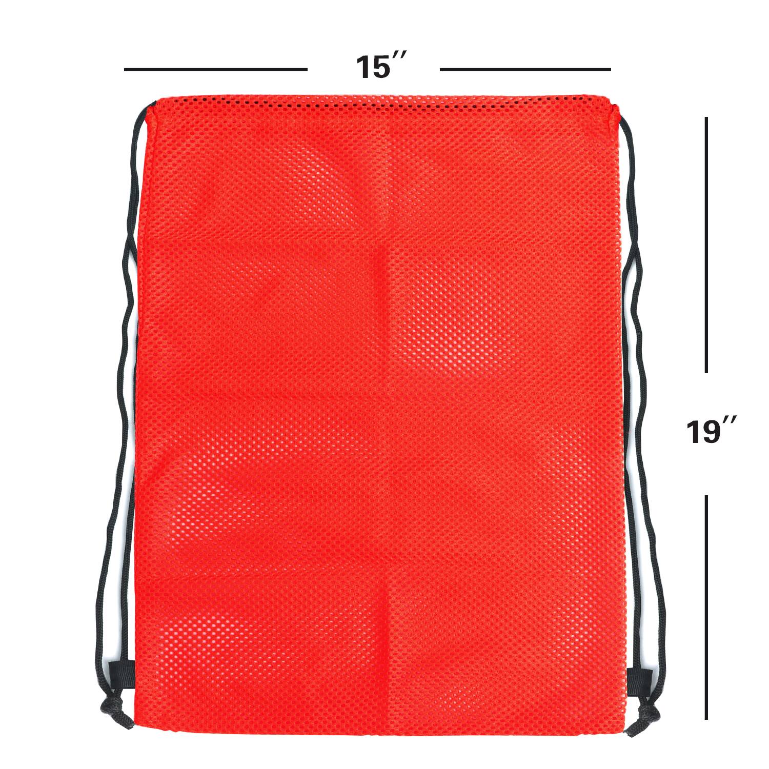 GSE Games & Sports Expert 19"x15" Mesh Drawstring Backpack Bag for ...