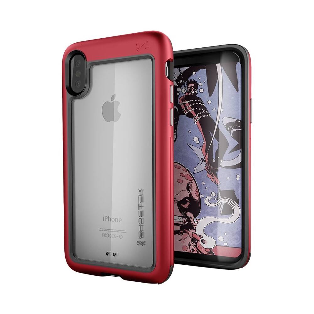 Best Buy: Ghostek Atomic Slim Case for Apple® iPhone® X Red GHOCAS653