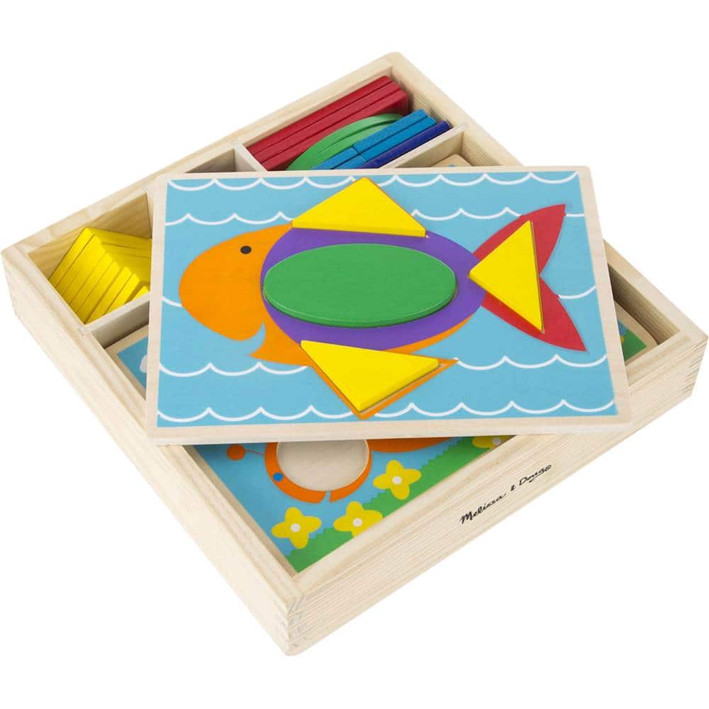 Best Buy: Melissa & Doug Beginner Pattern Blocks Multi 528