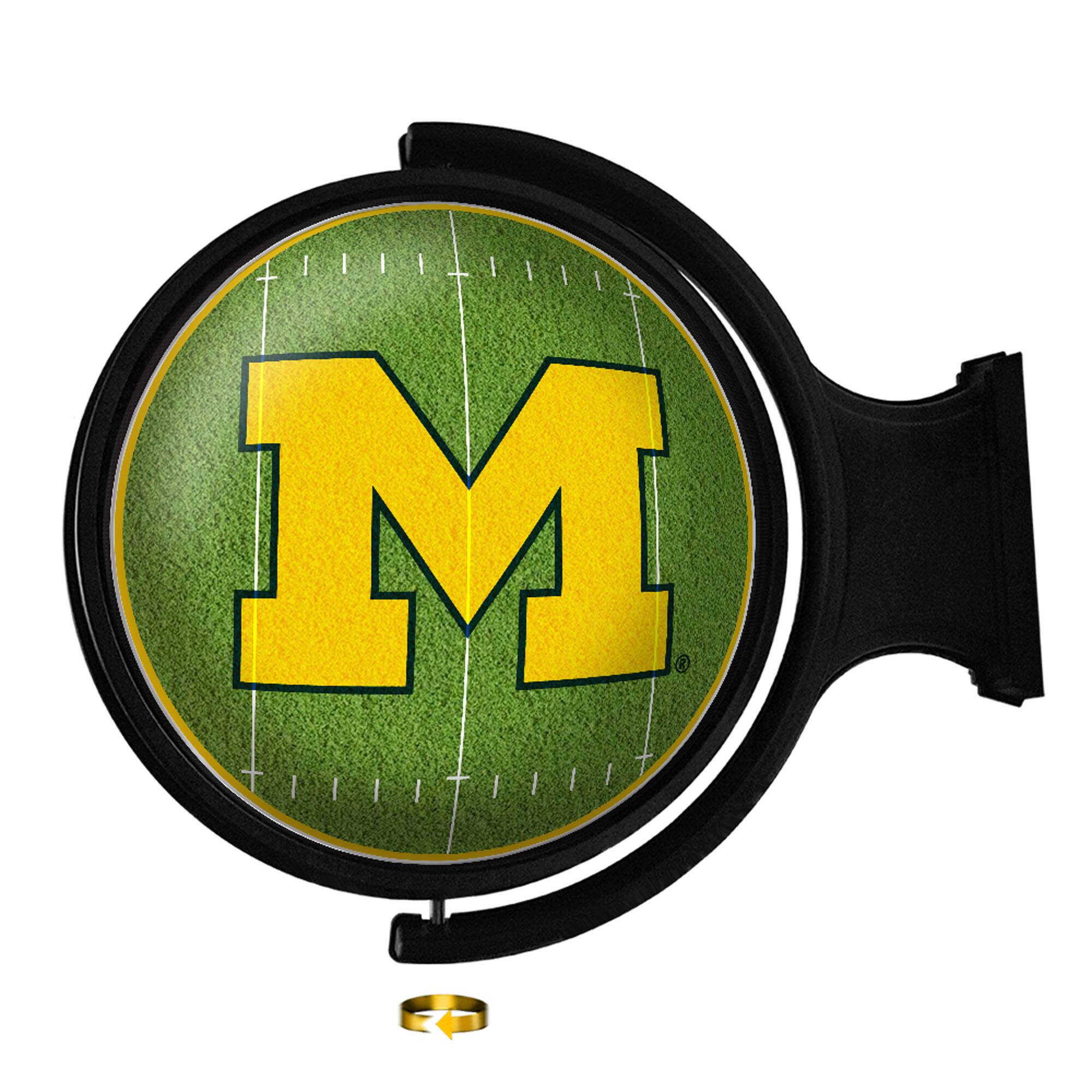 The Fan Brand Michigan Wolverines Football 21'' x 23'' Rotating Lighted ...