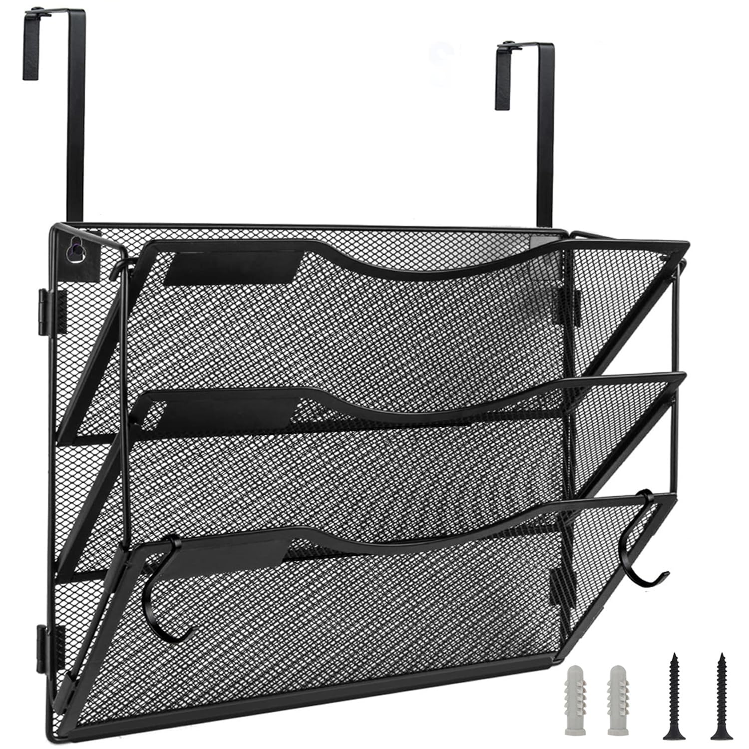 Dapper Styles Wall File Organizer 3 Pockets Mail Hanging Folder Holder ...