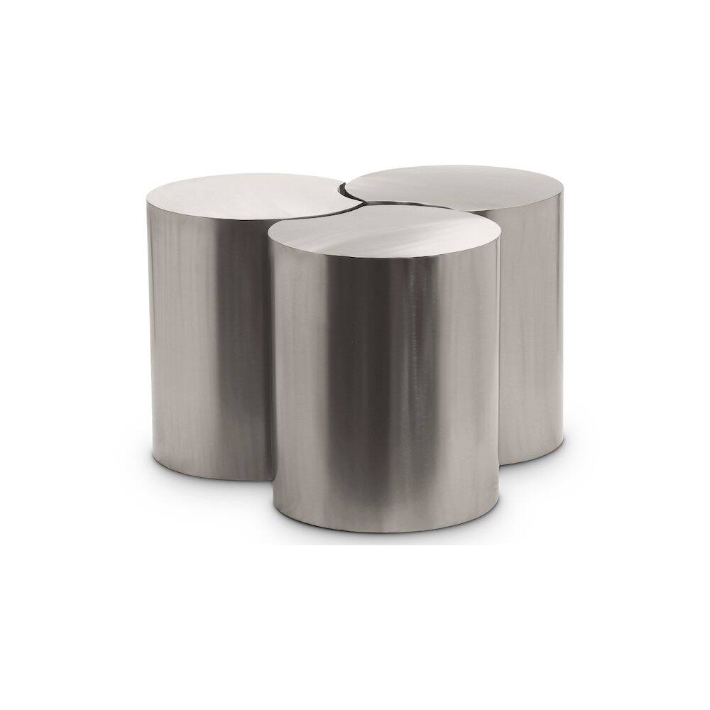Meridian Furniture Dimple Coffee Table Silver 99081Silver-3C - Best Buy