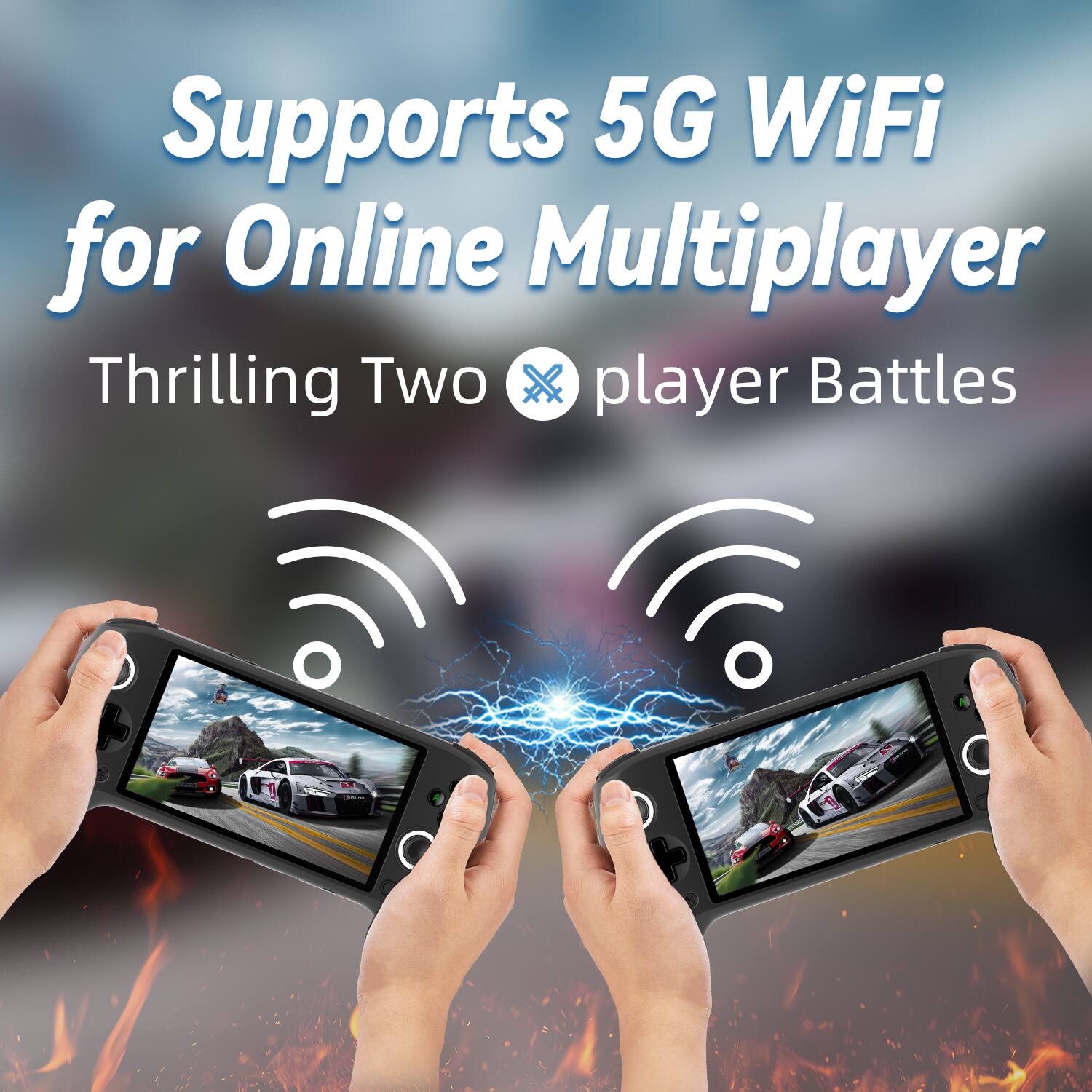 Anbernic RG556 – 5.5″ AMOLED Retro Gaming Handheld (Android 13, Unisoc T820, 8 GB RAM, 128 GB ...