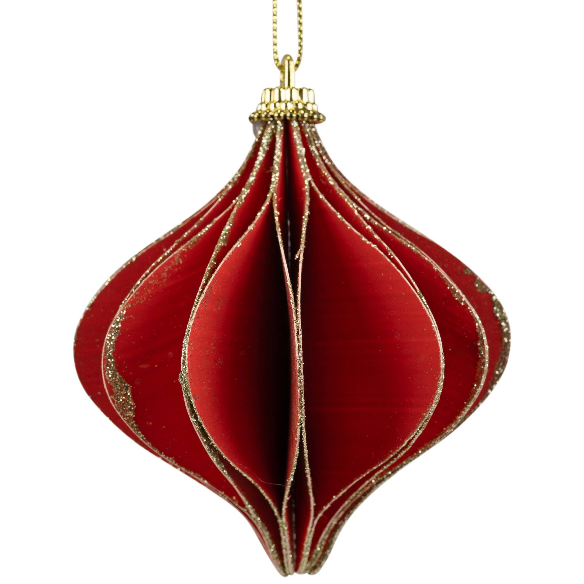 Northlight Glittered Onion Christmas Ornament 4.25" Red 35252319 - Best Buy