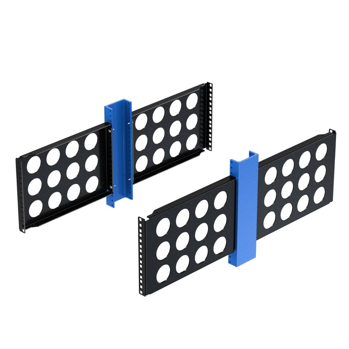 RackSolutions 5U Conversion Bracket 4 Pack (3in Uprights) Transform 2Post Racks into 4Post Racks ...