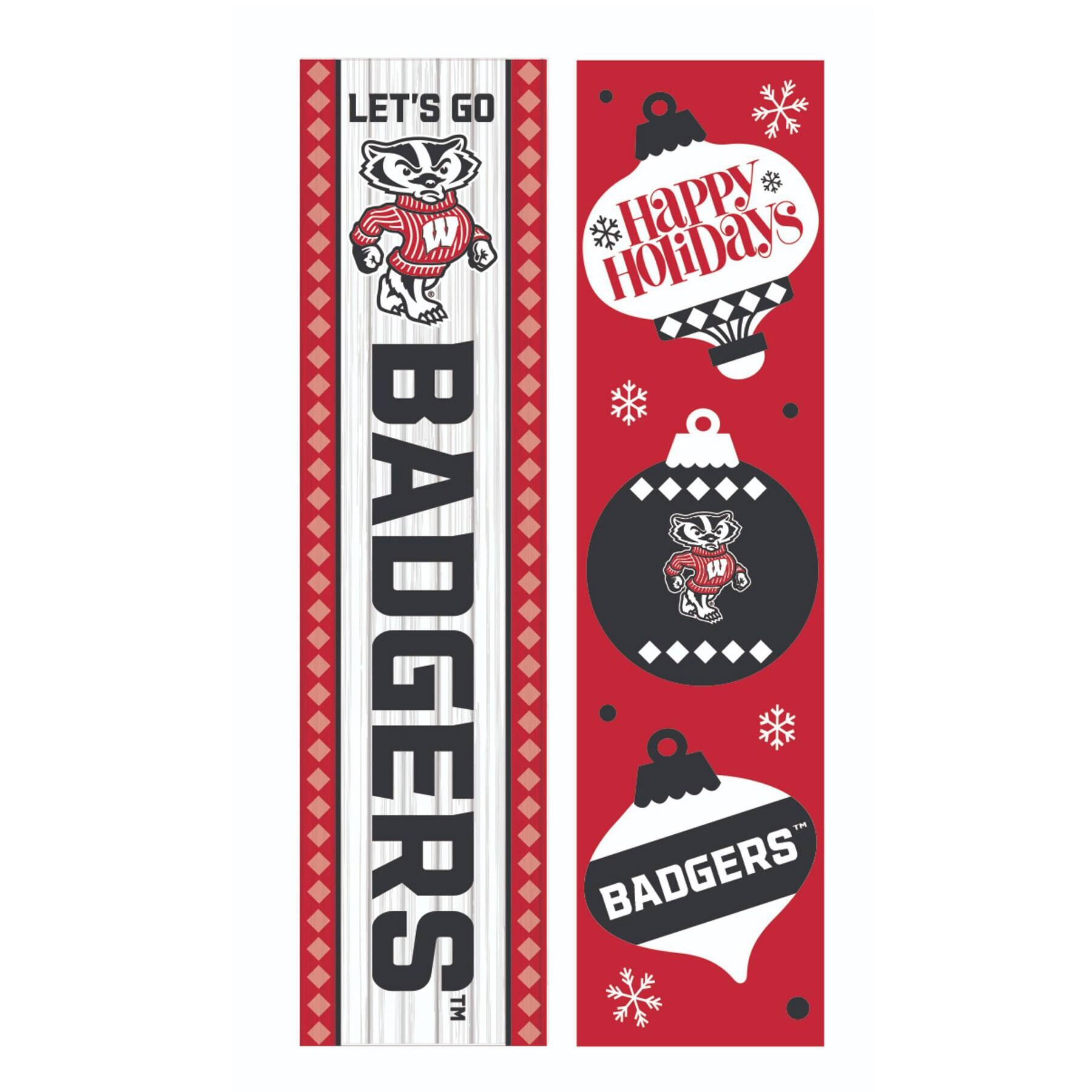 Evergreen Enterprises Wisconsin Badgers 47" Double Sided Christmas ...