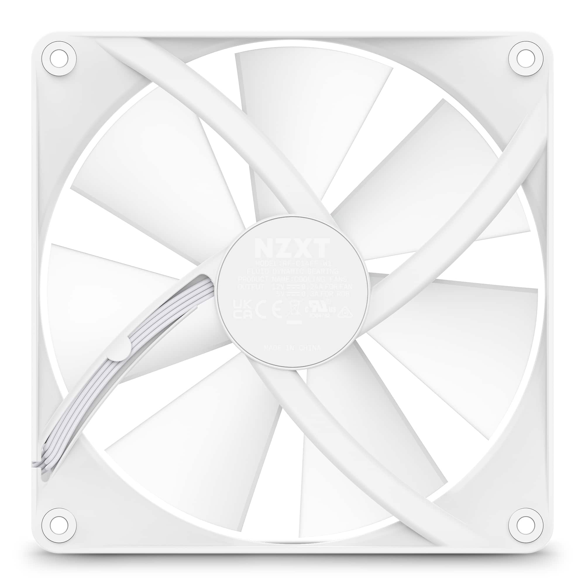 Best Buy: NZXT F140 Core RGB 140mm Computer Case Fan with Fluid Dynamic ...