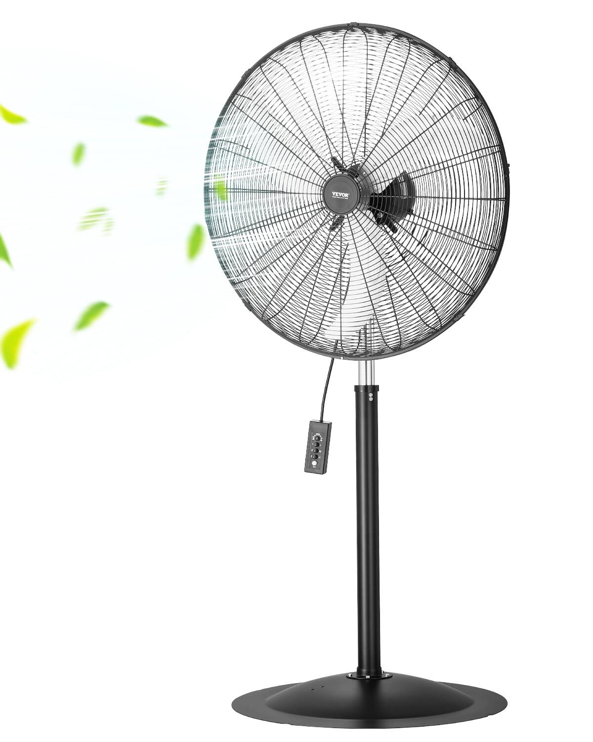 VEVOR Industrial Pedestal Fan, 30 Inch 85 Degree Oscillating Fan ...
