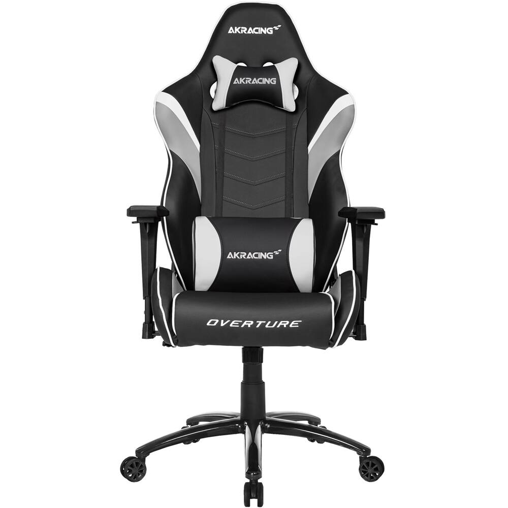 Best Buy: AKRACING OVERTURE Gaming Polyurethane Leather and High-Density Molded Foam Chair White ...
