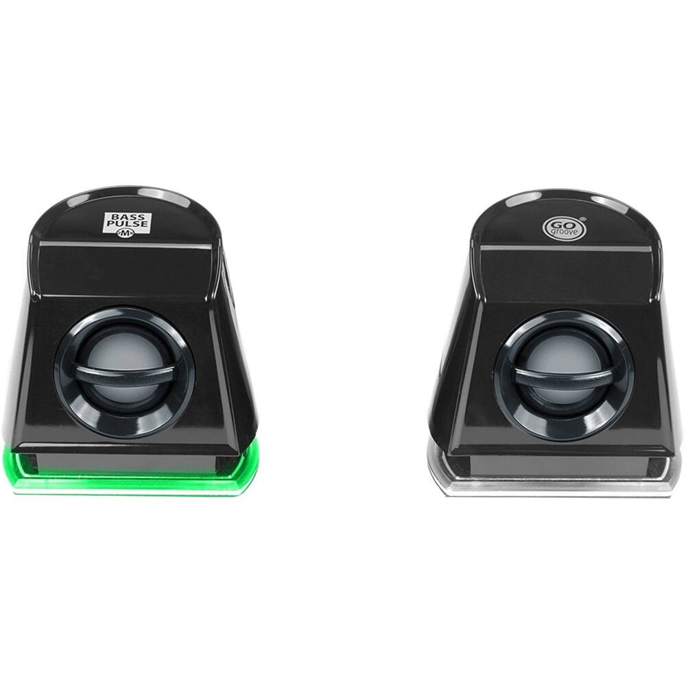 Best Buy: GOgroove Speakers (2-Piece) Black GGBP2MX100GNEW
