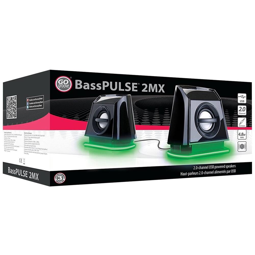 Best Buy: GOgroove Speakers (2-Piece) Black GGBP2MX100GNEW