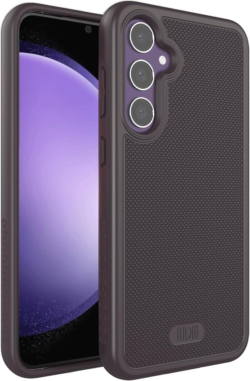 TUDIA MergeGrip for Samsung Galaxy S23 FE 2023 Dual Layer Cover Dark ...