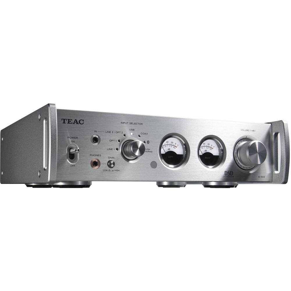 Best Buy: TEAC 120W 2.0-Ch. Amplifier Silver AI-503S