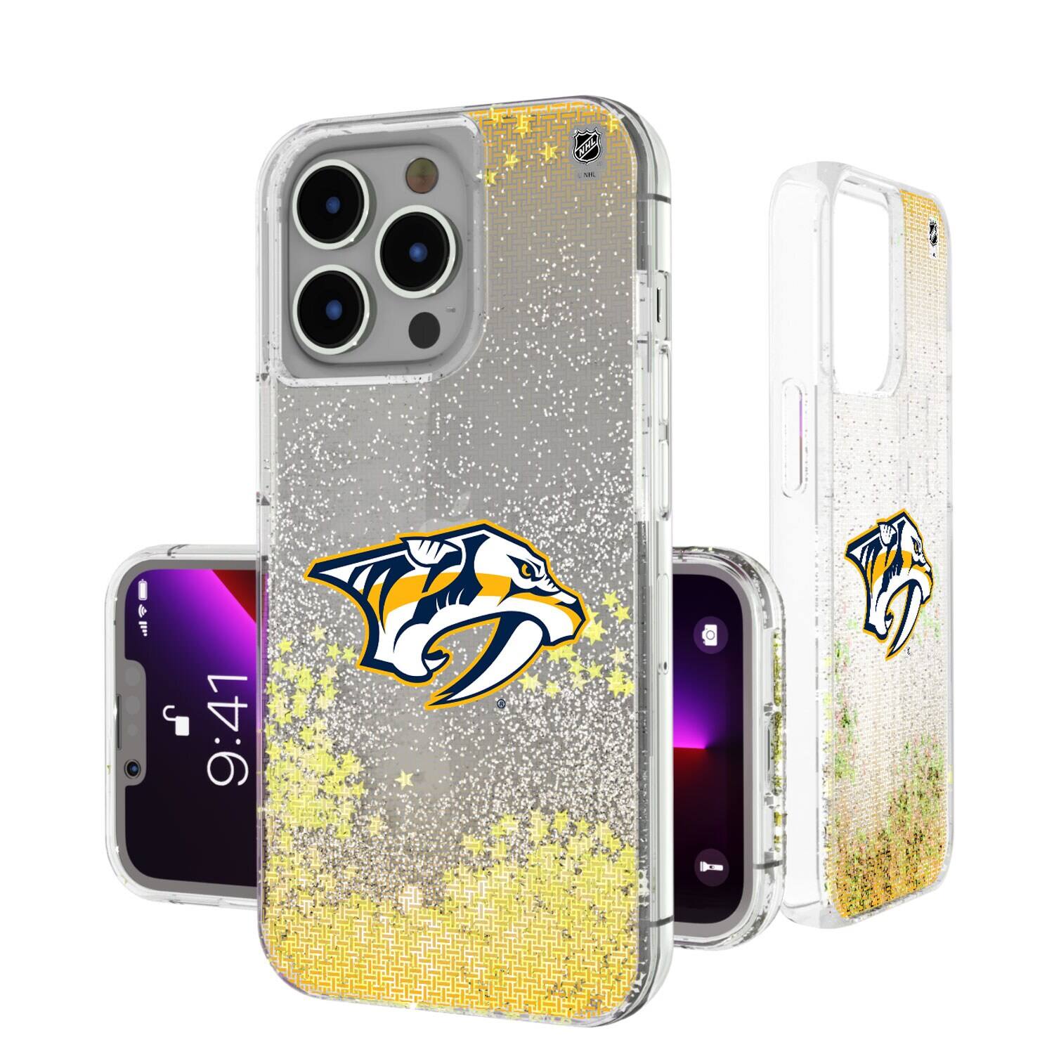 Keyscaper NHL Nashville Predators Linen Logo iPhone Glitter Case 13 Pro ...