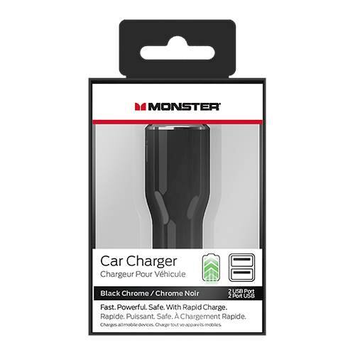 Best Buy: Monster Mobile iCarCharger MAX 2 Vehicle Charger Black and ...