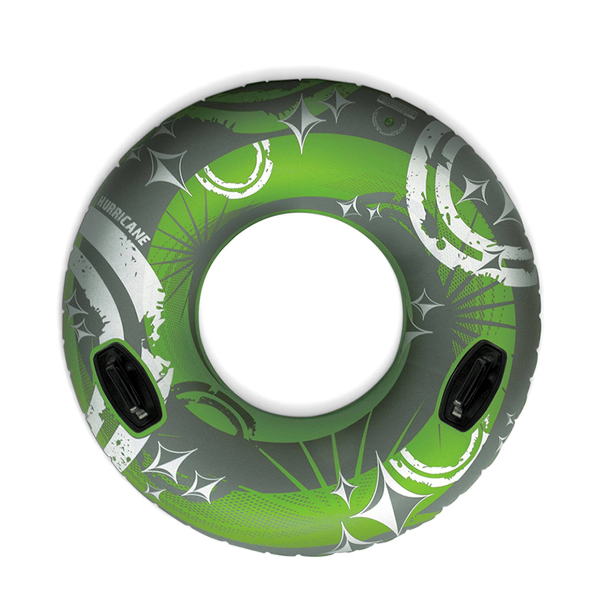 Swim Central 50" Inflatable and Gray Giant Swimming Pool Inner Tube ...