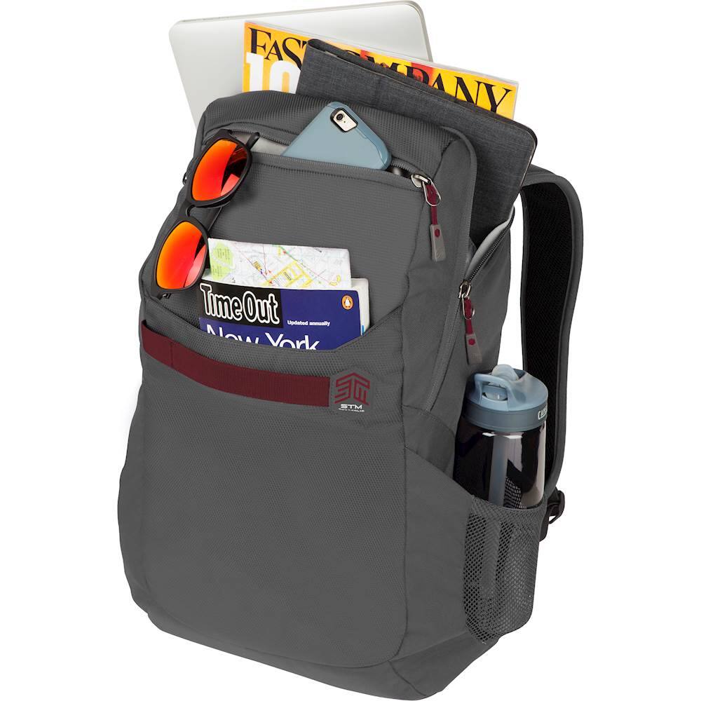 Best Buy: STM Saga Laptop Backpack Granite Gray STM-111-170P-16