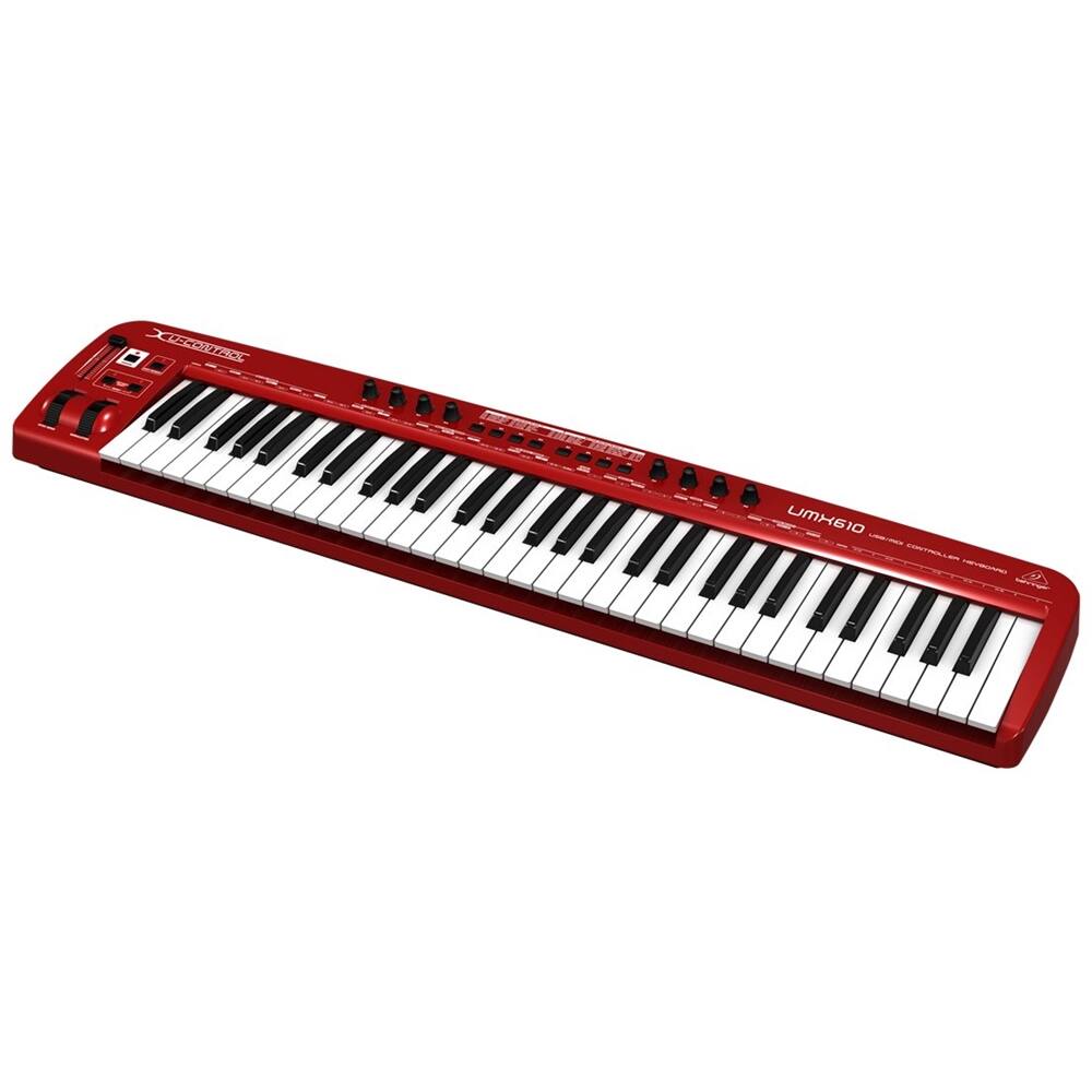 Best Buy: Behringer U-CONTROL 61-Key USB MIDI Controller Red COMUMX610